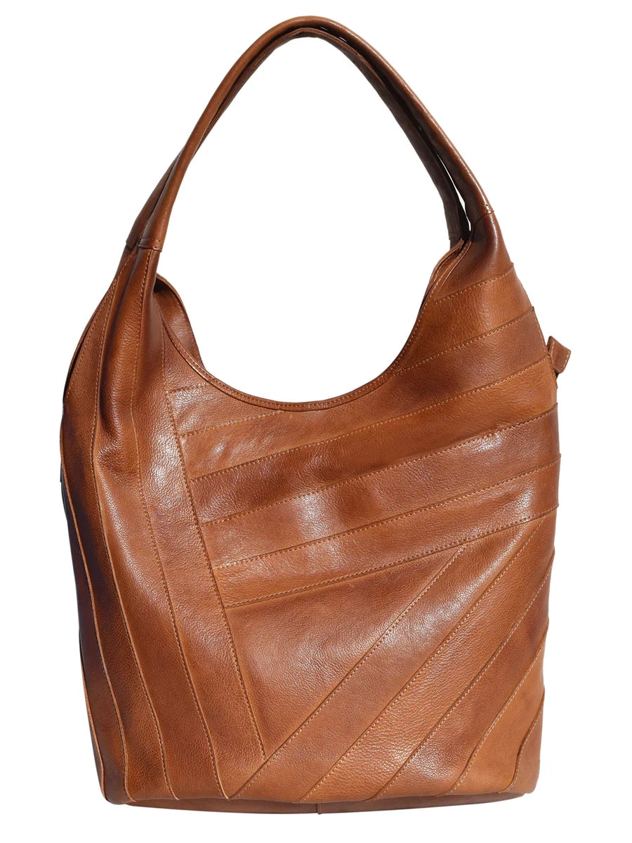 Kiki Shoulderbag in Cognac & Black | Latico Leathers | Hobo Purse – J ...